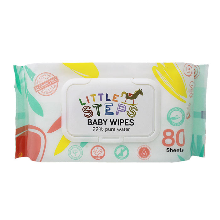 Little Steps Baby Wipes 80 sheets – Babymama – #1 Breastfeeding Store ...